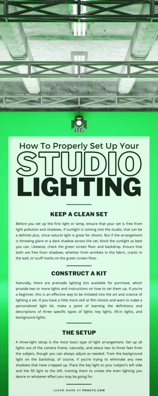 How To Properly Set Up Your Studio Lighting