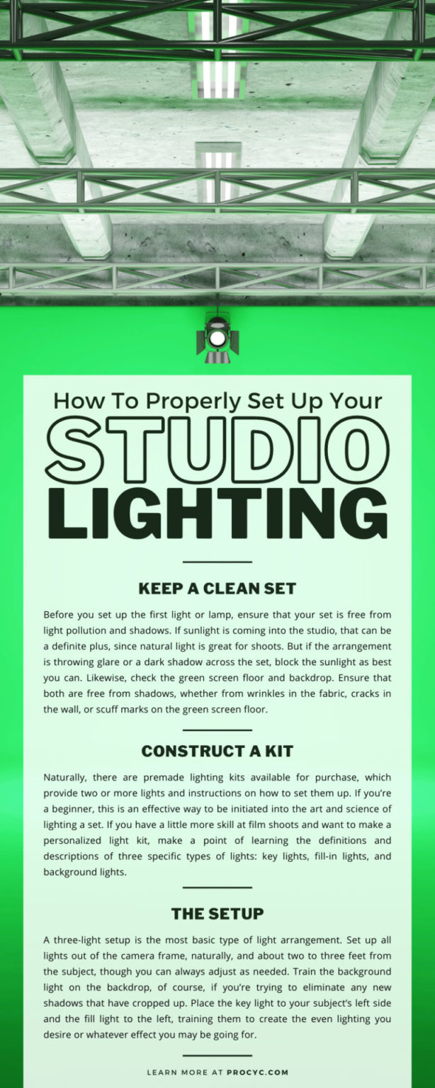 How To Properly Set Up Your Studio Lighting