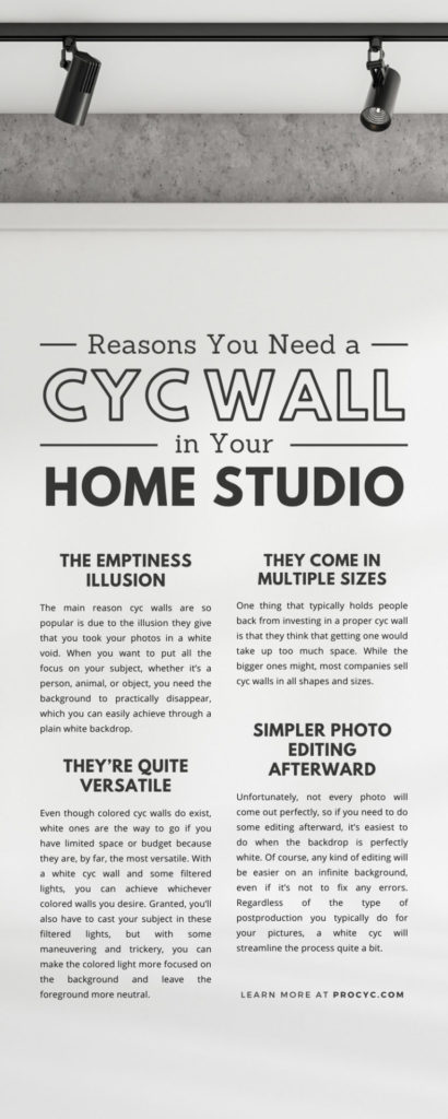Reasons You Need a Cyc Wall in Your Home Studio